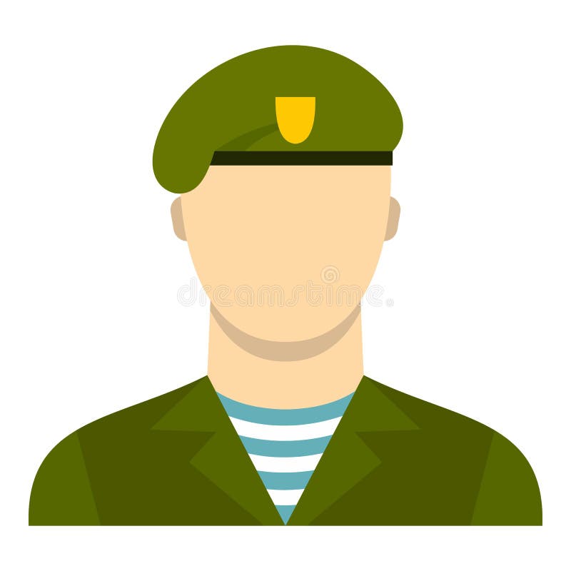 Army Soldier Icon, Flat Style Stock Vector - Illustration of british ...