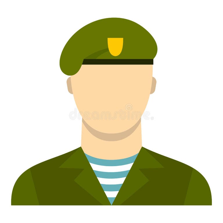 Army Soldier Icon, Flat Style Stock Vector - Illustration of british ...