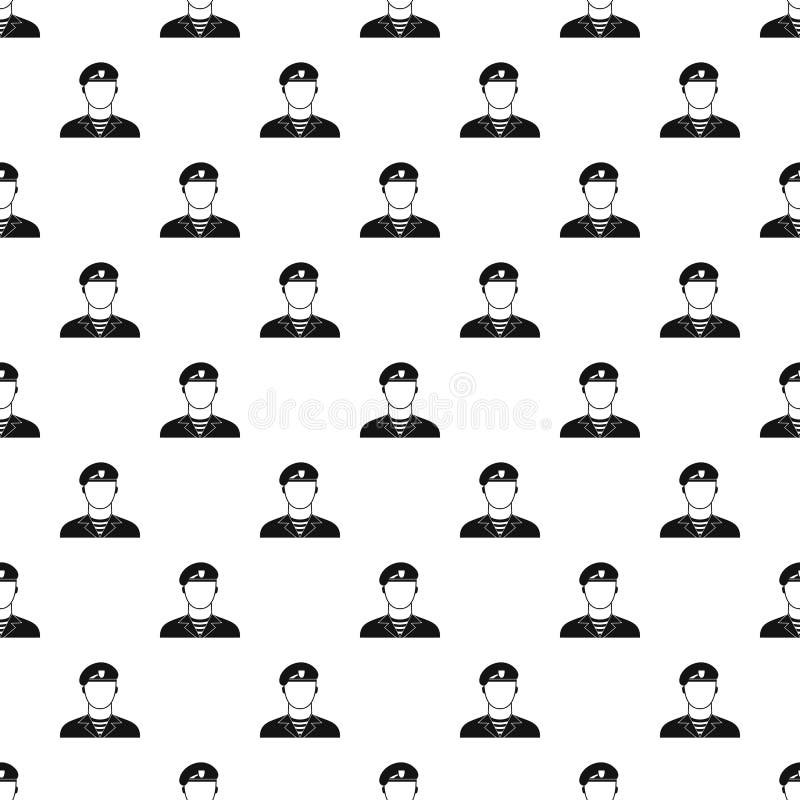 Army Soldier Pattern, Simple Style Stock Vector - Illustration of ...