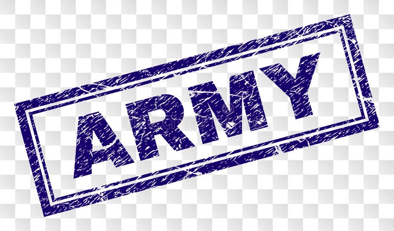 Scratched ARMY Rectangle Stamp Stock Vector - Illustration of draft ...