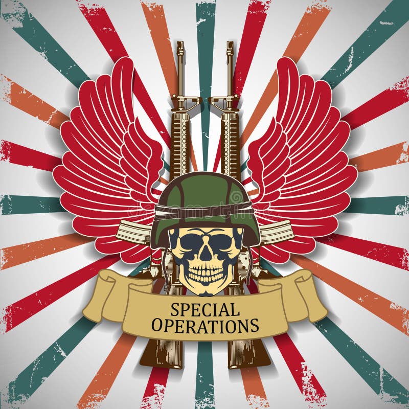 Army symbol stock vector. Illustration of emblem, battle - 71575672