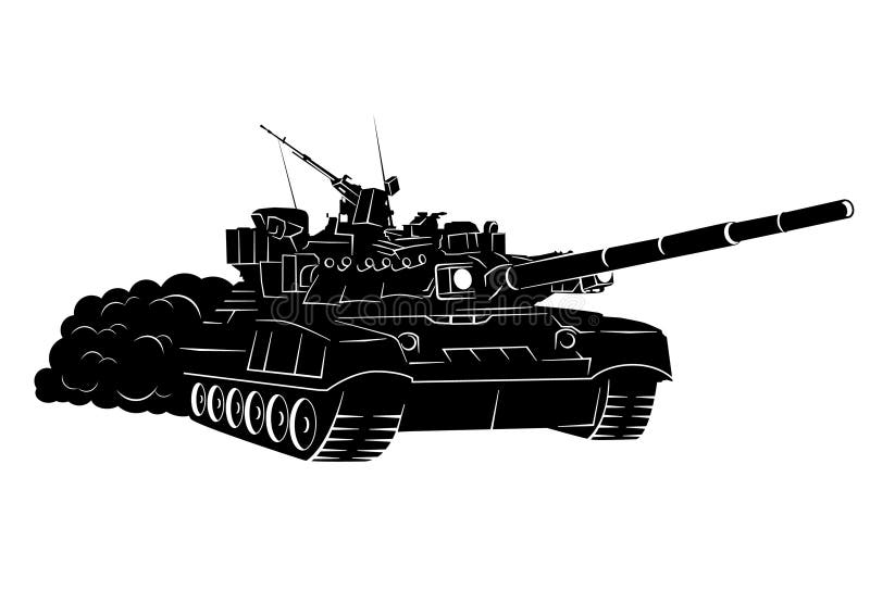 Army tank stock vector. Illustration of forces, military - 16647438