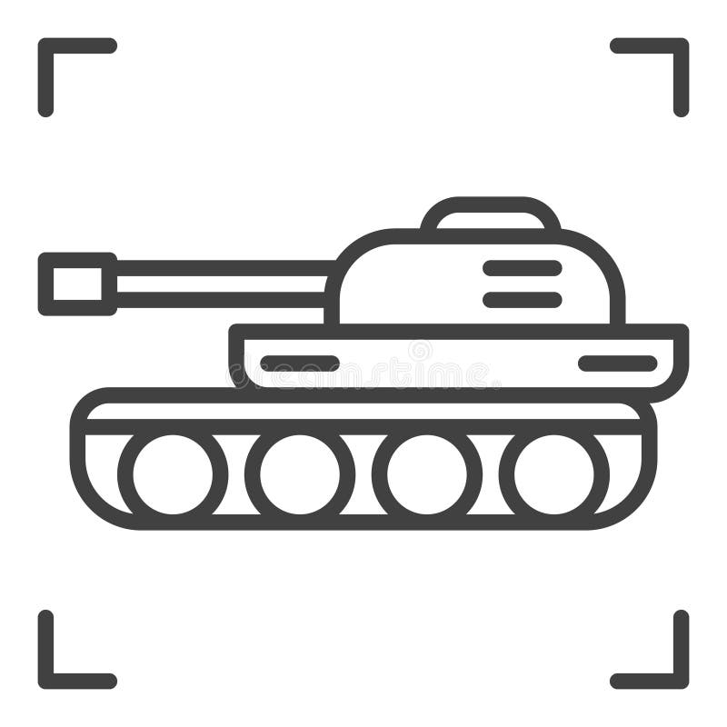 Vector Army or Military Tank Icon Stock Vector - Illustration of ...