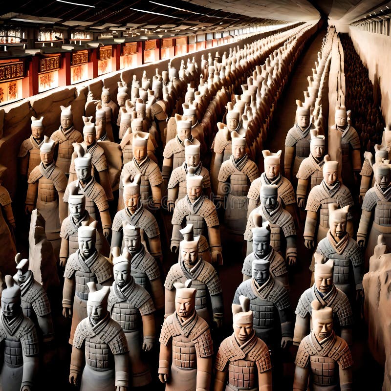 Terracotta Army Stock Illustrations – 220 Terracotta Army Stock ...
