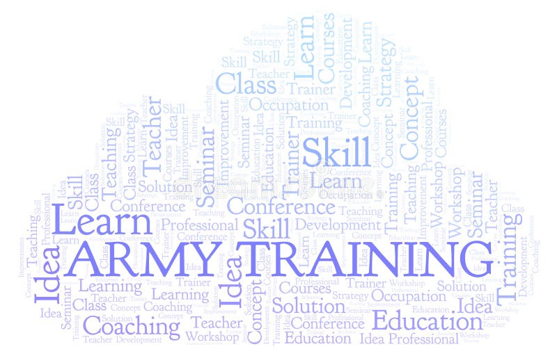 Army Training Word Cloud Stock Illustration Illustration Of Army