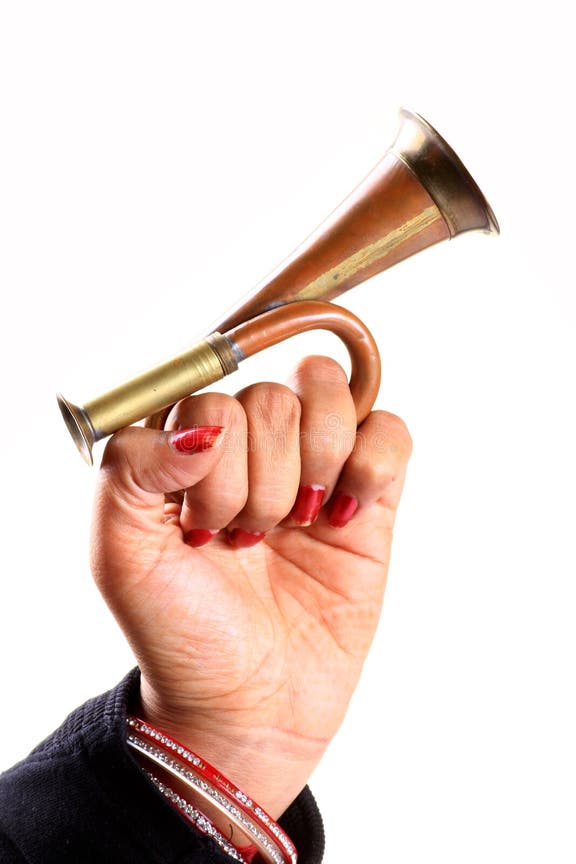 Army trumpet stock photo. Image of nails, bangles, female - 28107680