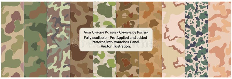 Army Uniform Pattern - Camouflage Pattern. Army Uniform Design Stock ...