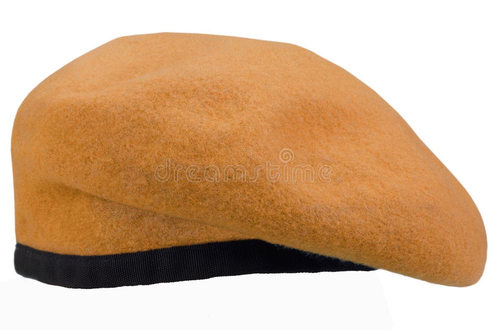Army uniform tan beret stock image. Image of achievement - 303663407