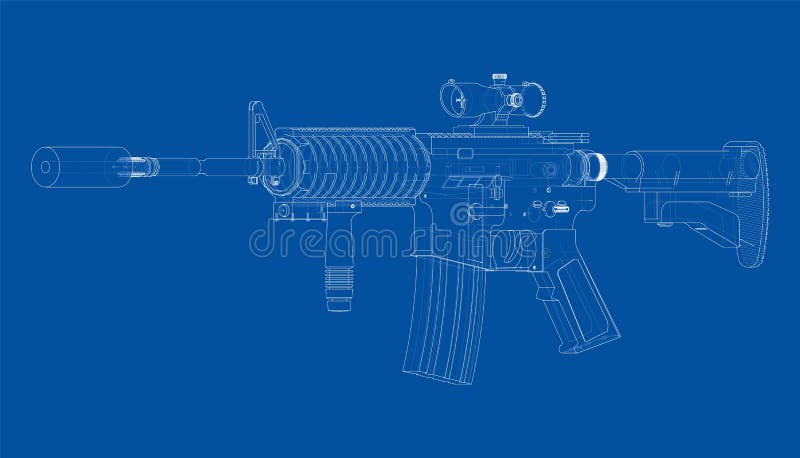 Army weapons. Vector stock vector. Illustration of object - 228794971