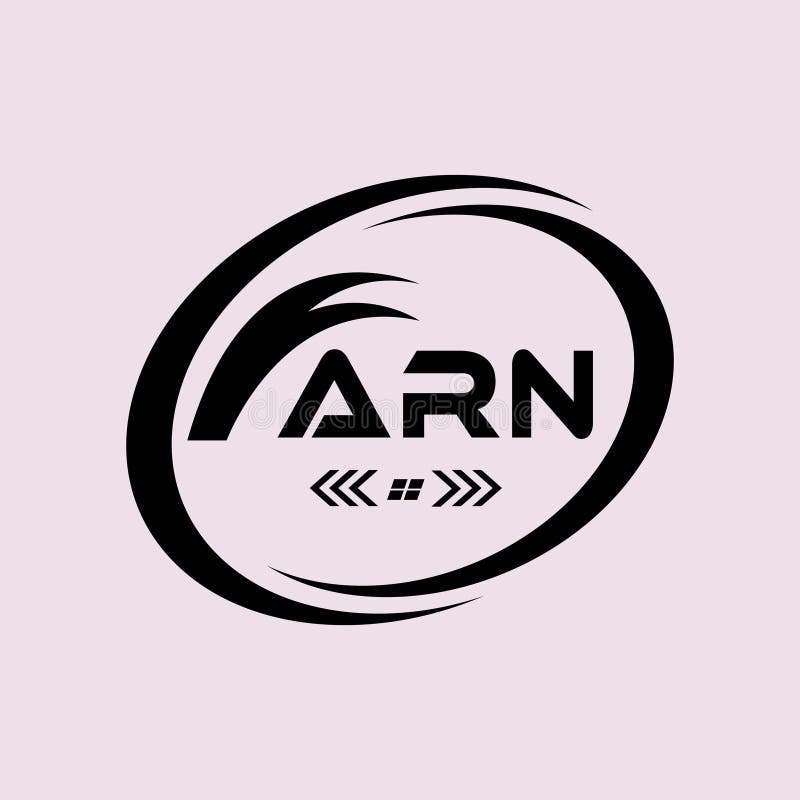 ARN Letter Logo Design. ARN Simple and Modern Monogram Logo Stock ...