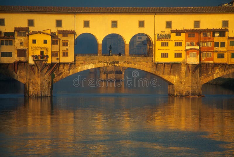 Arno River and Ponte Vecchio Panorama of Florence. Florence Panorama ...