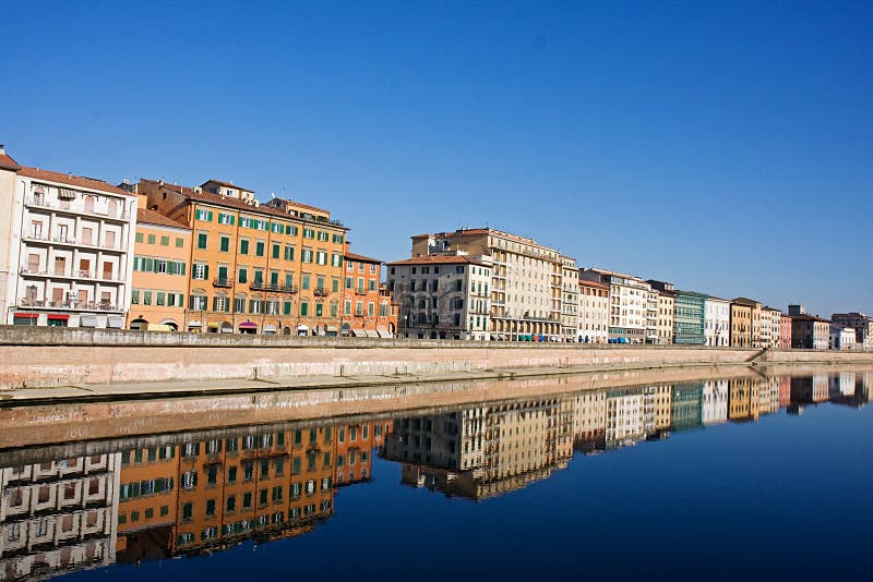 Arno river in Pisa stock image. Image of architecture - 12961423