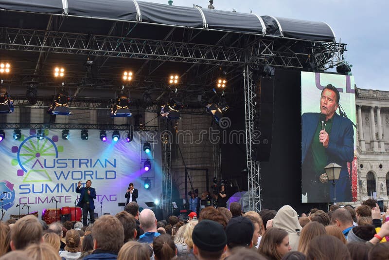 Arnold Schwarzenegger at the Austrian World Summit, Vienna Editorial ...