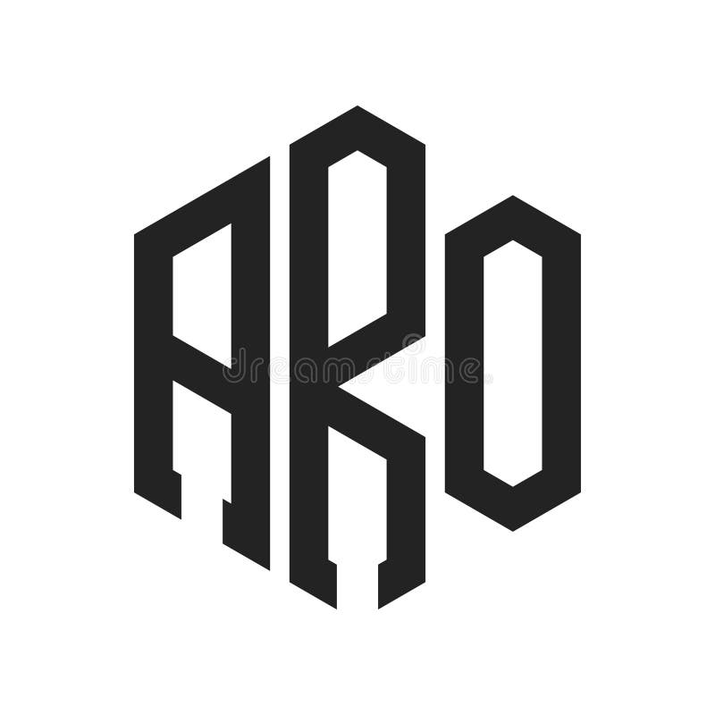 ARO Logo Design. Initial Letter ARO Monogram Logo Using Hexagon Shape ...