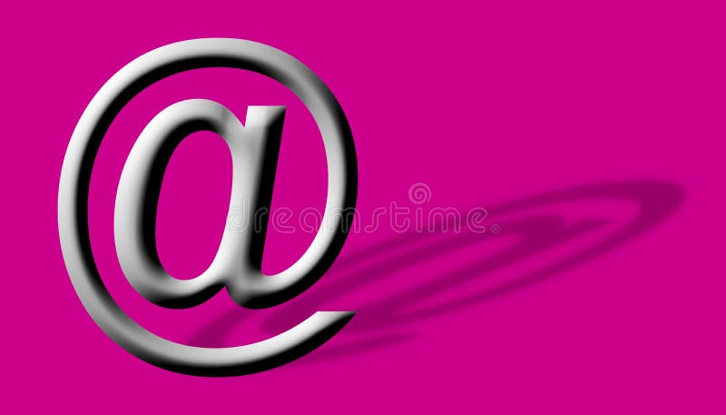 Arobase at Email Symbol Illustration Stock Illustration - Illustration ...