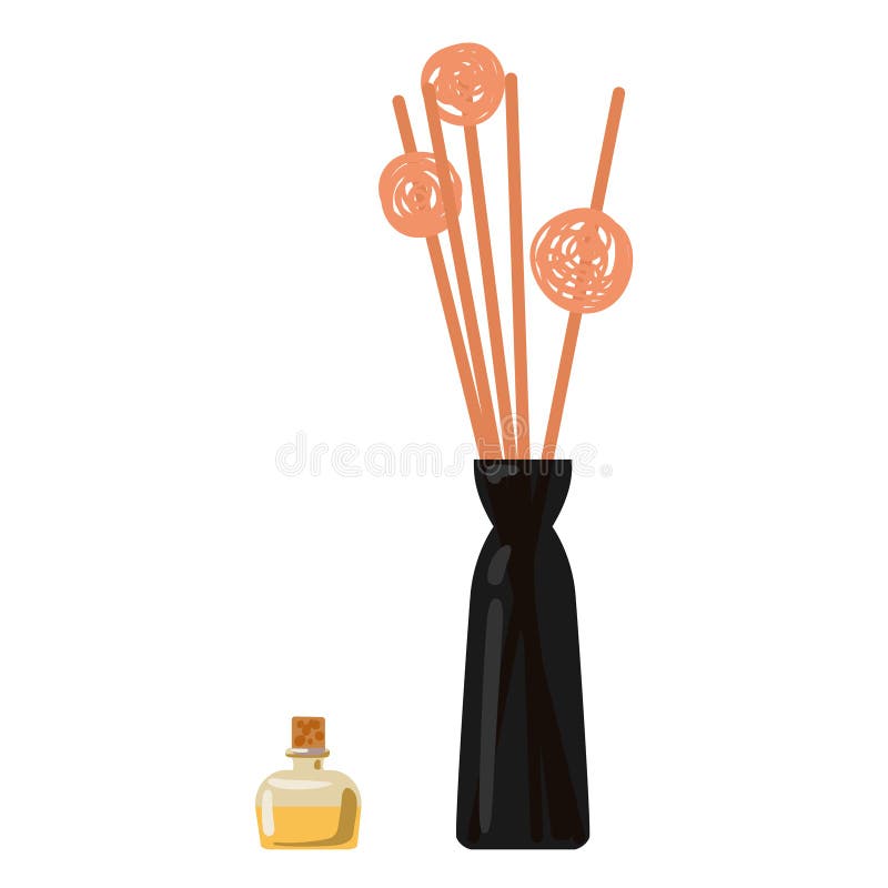 Aroma Diffuser, Aroma and Smoke. Vector Illustration. Stock Vector ...