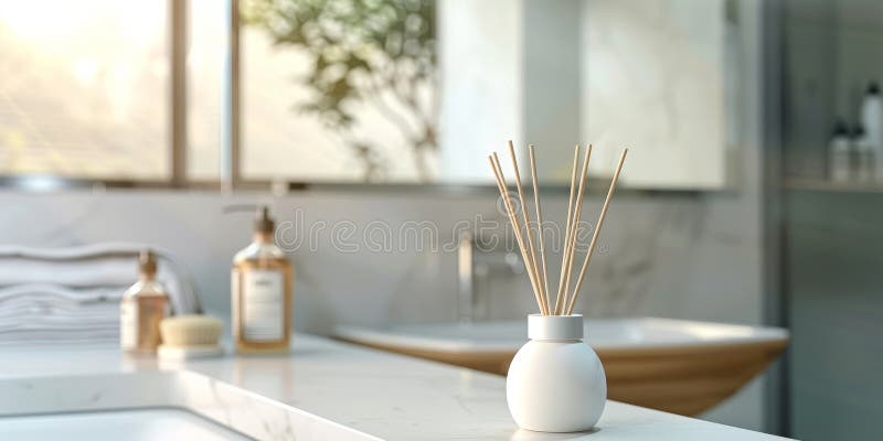 An Aroma Diffuser Stands on a Table in a Modern Designer Interior ...