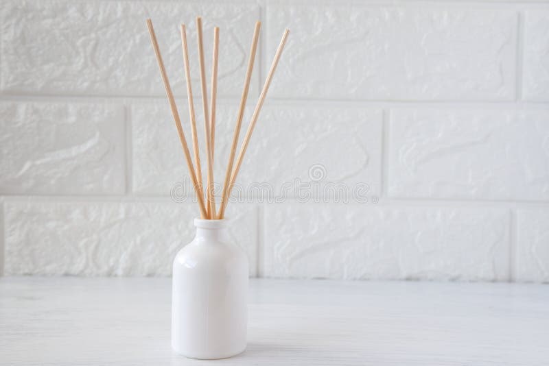 The Aroma Reed Diffuser with the Stick Perfume Stock Photo - Image of ...