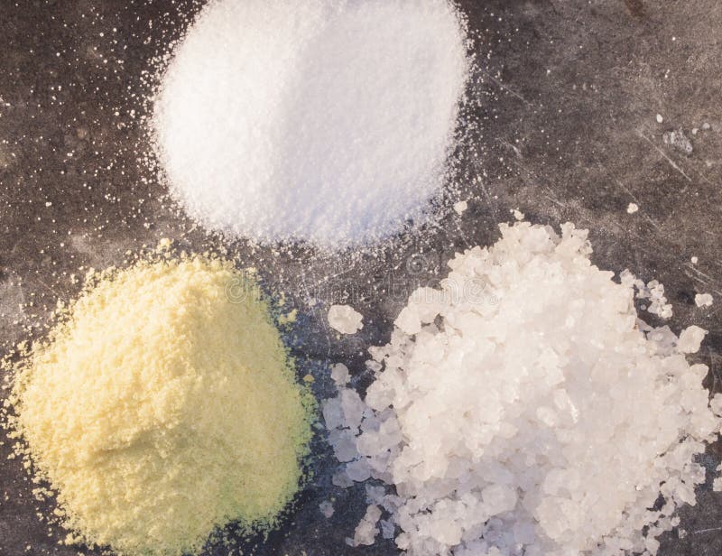 Aroma-, Rock and Ordinary Salt Stock Photo - Image of condiment ...