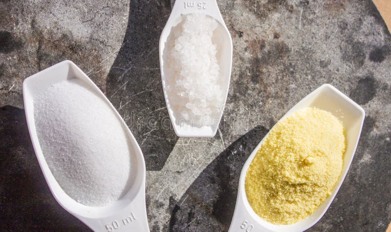 Aroma-, Rock and Ordinary Salt Stock Image - Image of kitchen, closeup ...