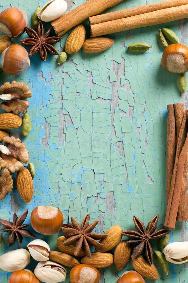 Aroma spices frame stock image. Image of aromatic, condiment - 25540357