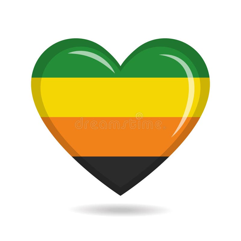 Aromantic Pride Flag Doodle Icon, Vector Color Line Illustration Stock ...