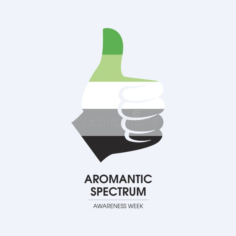 Aromantic Spectrum Awareness Week Vector Stock Vector - Illustration of ...