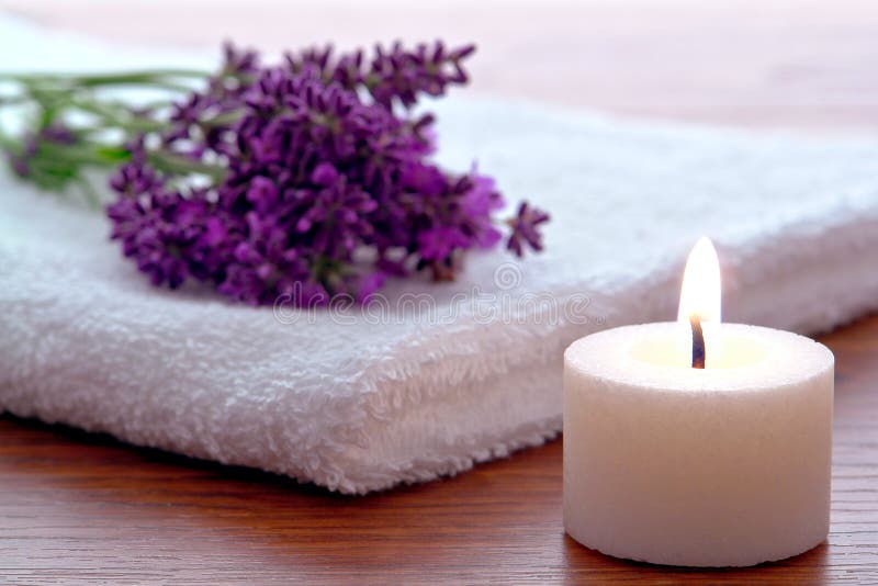 Aromatherapy With Lemon And Lavender Stock Photo - Image of twig ...