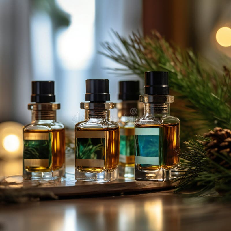 Aromatherapy. Essential Oils Concept Stock Illustration - Illustration ...