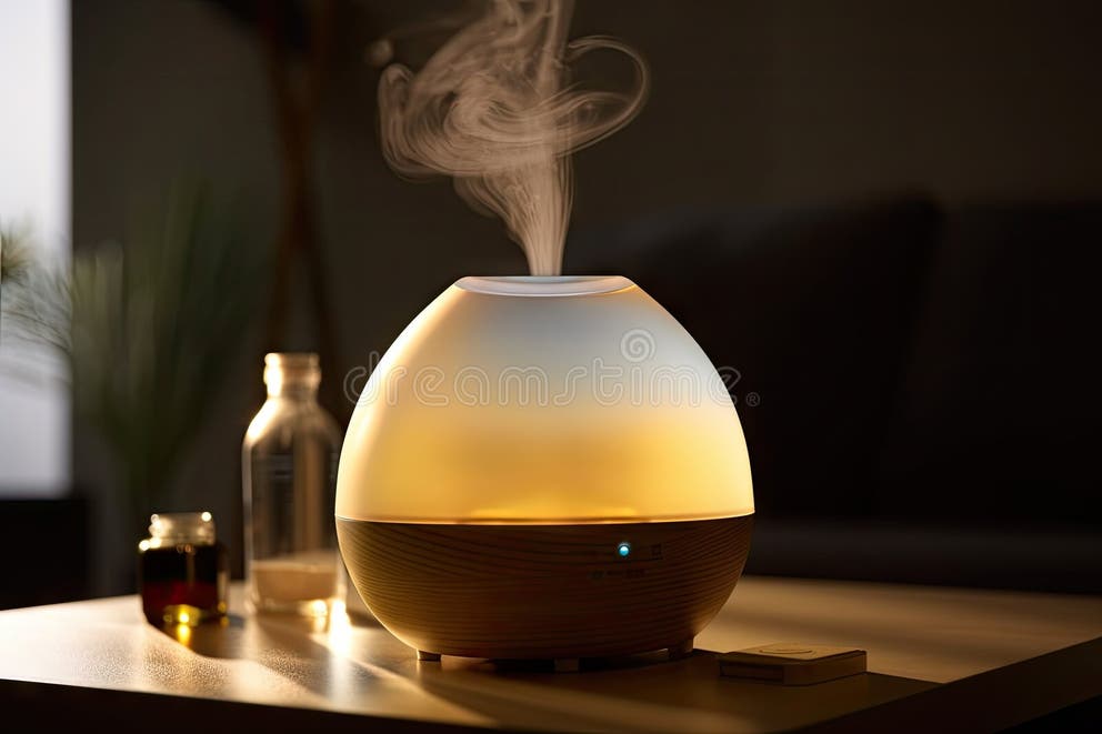 Aromatherapy Oil Being Diffused through the Air, Creating a Peaceful ...
