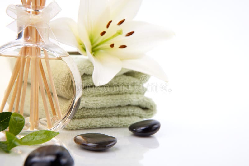 Aromatherapy spa set stock photo. Image of care, freshness - 12482070