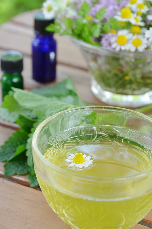 Aromatherapy stock image. Image of table, thyme, drink - 39623741