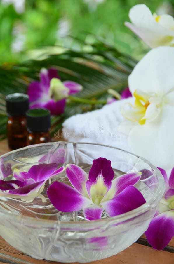 Aromatherapy Treatment with Orchid Stock Image - Image of massage ...