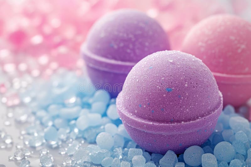 Aromatic Bath Bomb Salt. Generate Ai Stock Illustration - Illustration ...