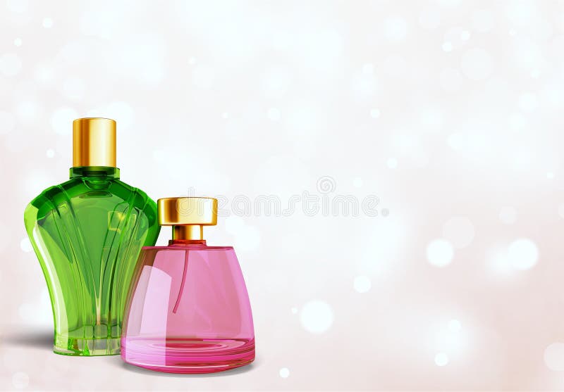 Aromatic Perfume Bottles on Light Background Stock Image - Image of ...