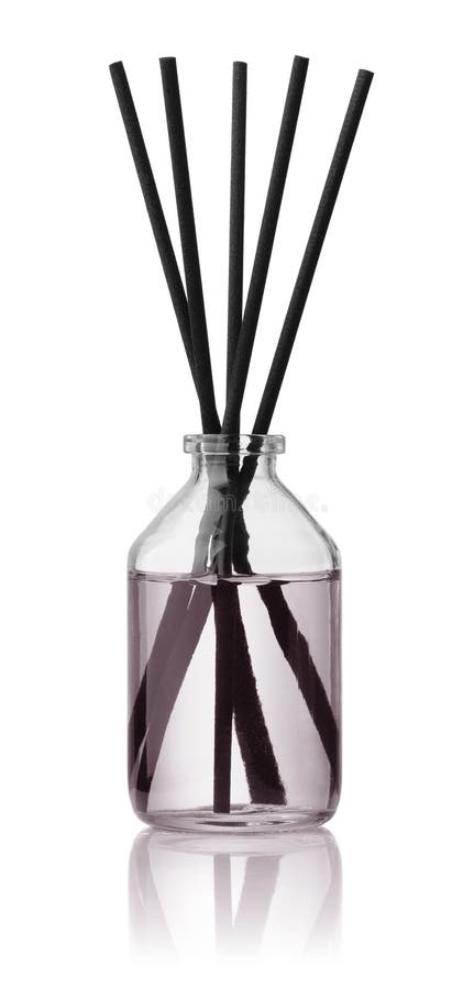 Aromatic Clear Glass Reed Diffuser Bottle Stock Photo - Image of design ...