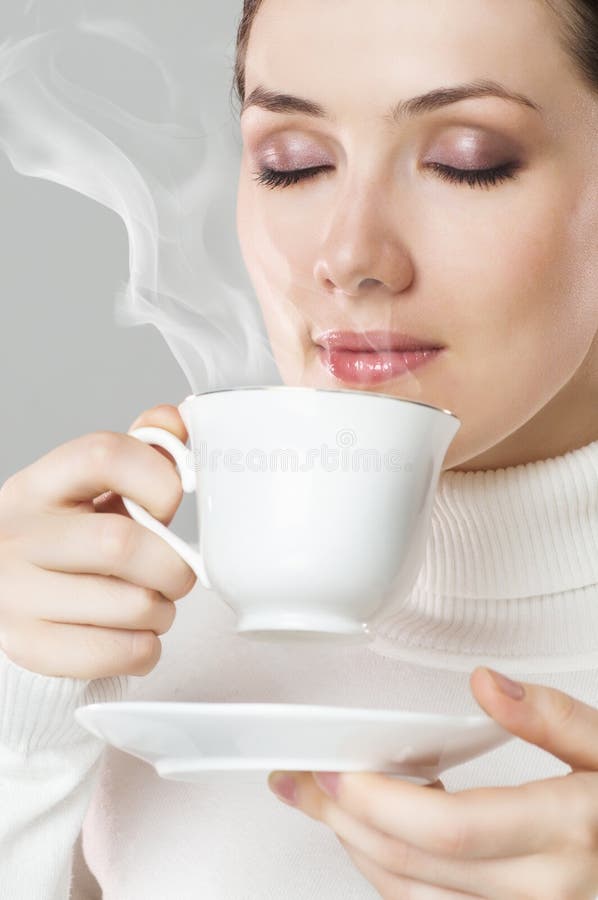 Aromatic coffee stock image. Image of heat, female, breakfast - 14079501