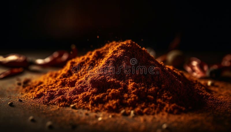 Aromatic Coffee Bean Heap, Chili Pepper Spice, Organic Cocoa Powder ...