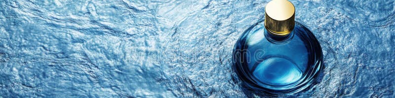 Aromatic Essence and Water with Freshness Theme Concept, Bottle of ...