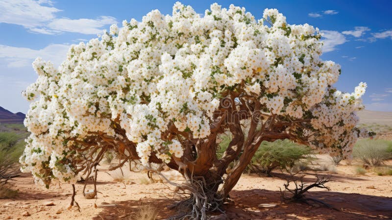 Aromatic frankincense tree stock illustration. Illustration of ...