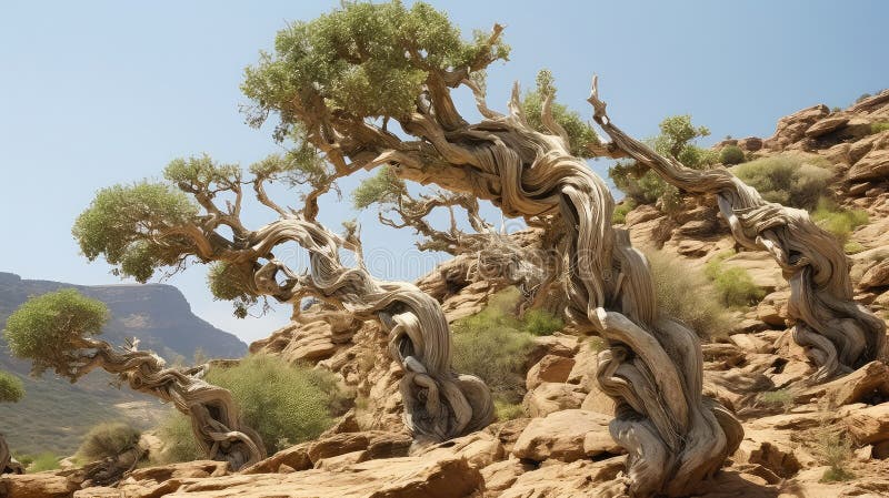 Aromatic frankincense tree stock image. Image of sunlight - 372112563