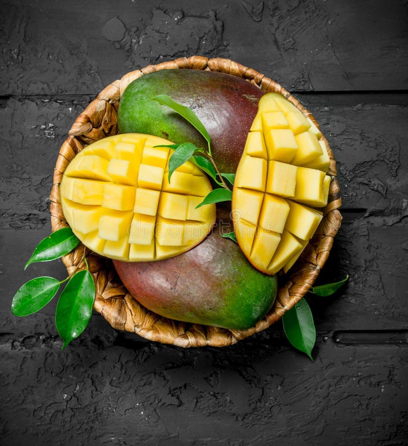 Mango basket stock photo. Image of sweet, mangoes, full - 2579912