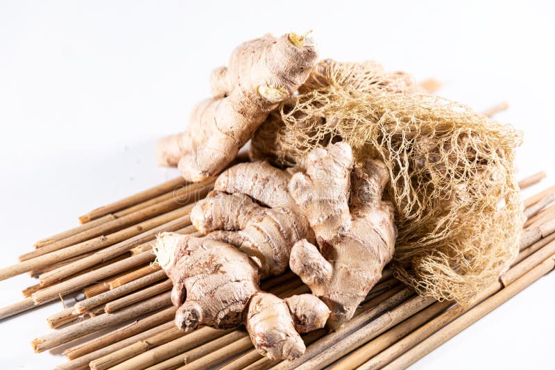 Aromatic Ginger Root for Cooking Stock Photo - Image of nature, white ...