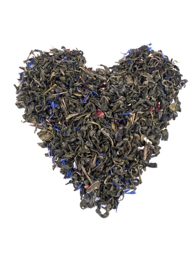 Aromatic Green Tea - Valentine Heart Stock Image - Image of healthy ...
