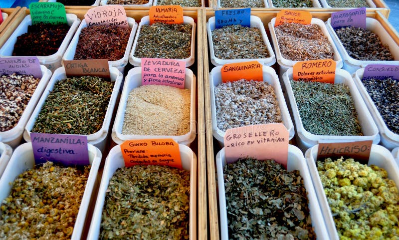 Aromatic Herbs at the Market Stock Image - Image of exotic, herb: 89912081