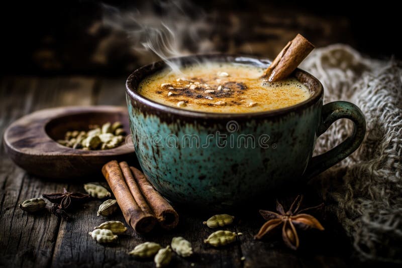 Steaming Masala Chai Tea Spices Rustic Mug Stock Photos - Free & Royalty-Free Stock Photos from ...