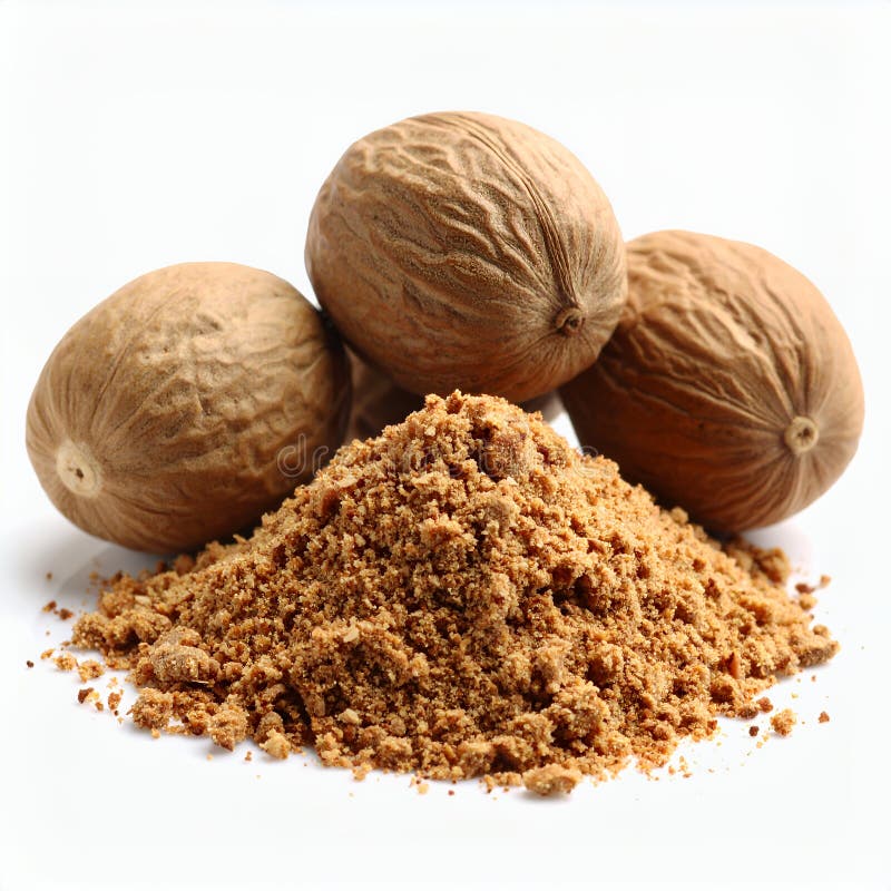 Aromatic Nutmeg Spice Composition, Whole and Ground, Culinary ...