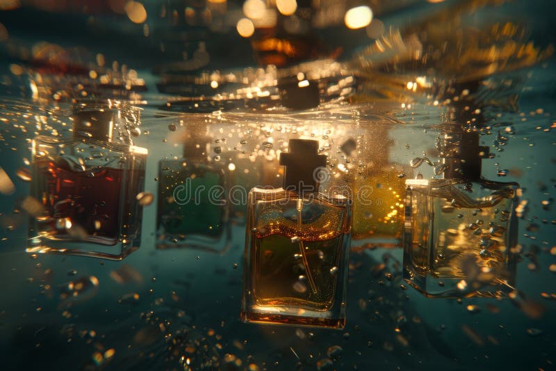 Aromatic Perfume Captured in Natural Glass Bottles, Packaged ...