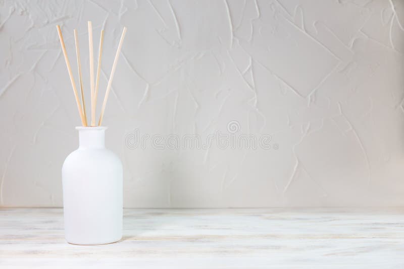 Aromatic Reed Diffuser on a White Background Stock Image - Image of ...