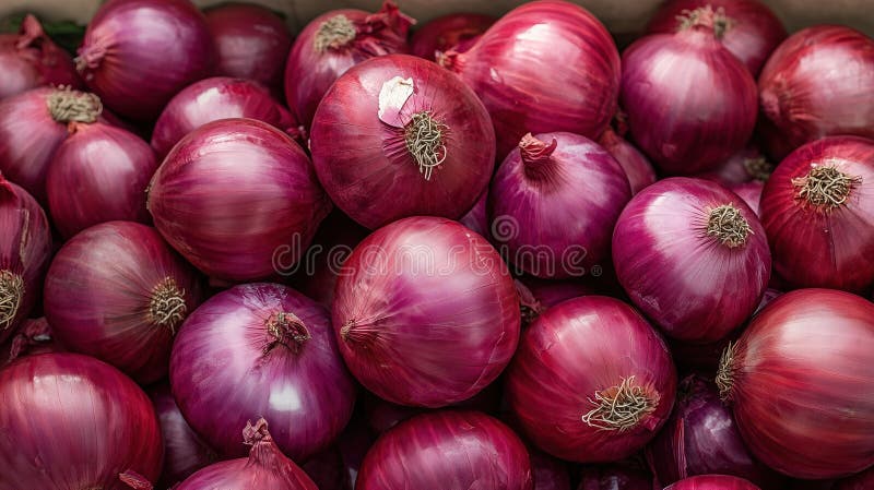 Onions Heap at Country Market Stall Stock Image - Image of onion, farm ...